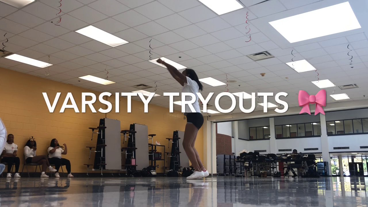 Basketball cheer tryouts 2k19 vlog - YouTube