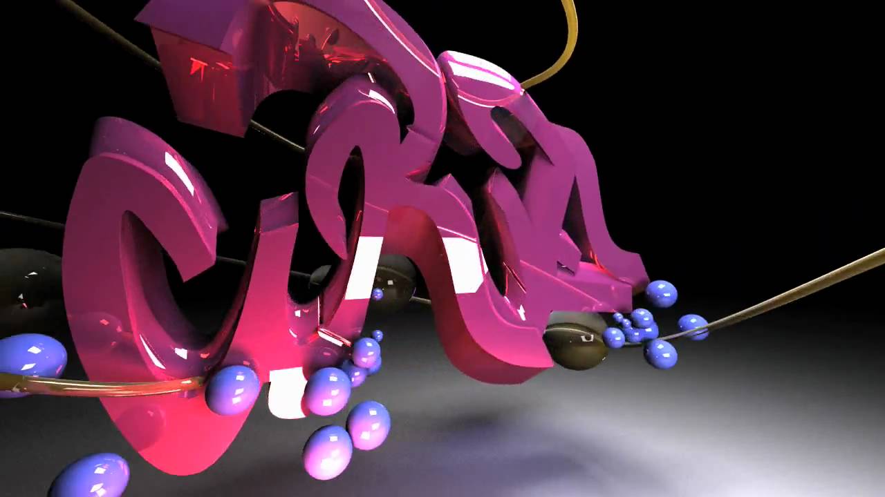 Turntable render 3d graffiti - "Curve" - YouTube