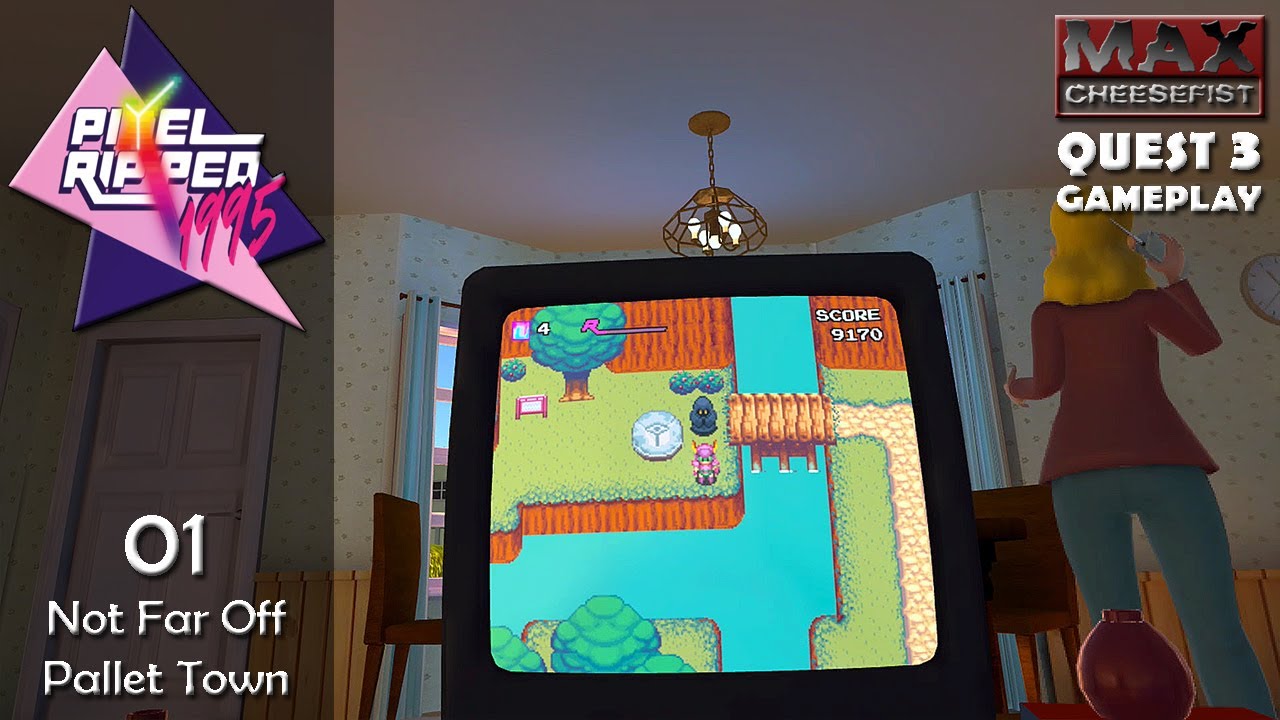 PIXEL RIPPED 1995 // 01: Not Far Off Pallet Town // QUEST 3 Gameplay ...
