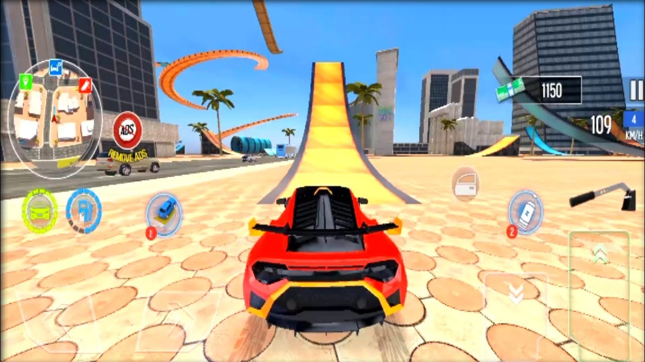Mega Ramp Car Start Game | Android Car Racing Gameplay 🤯 Crazy Game ...