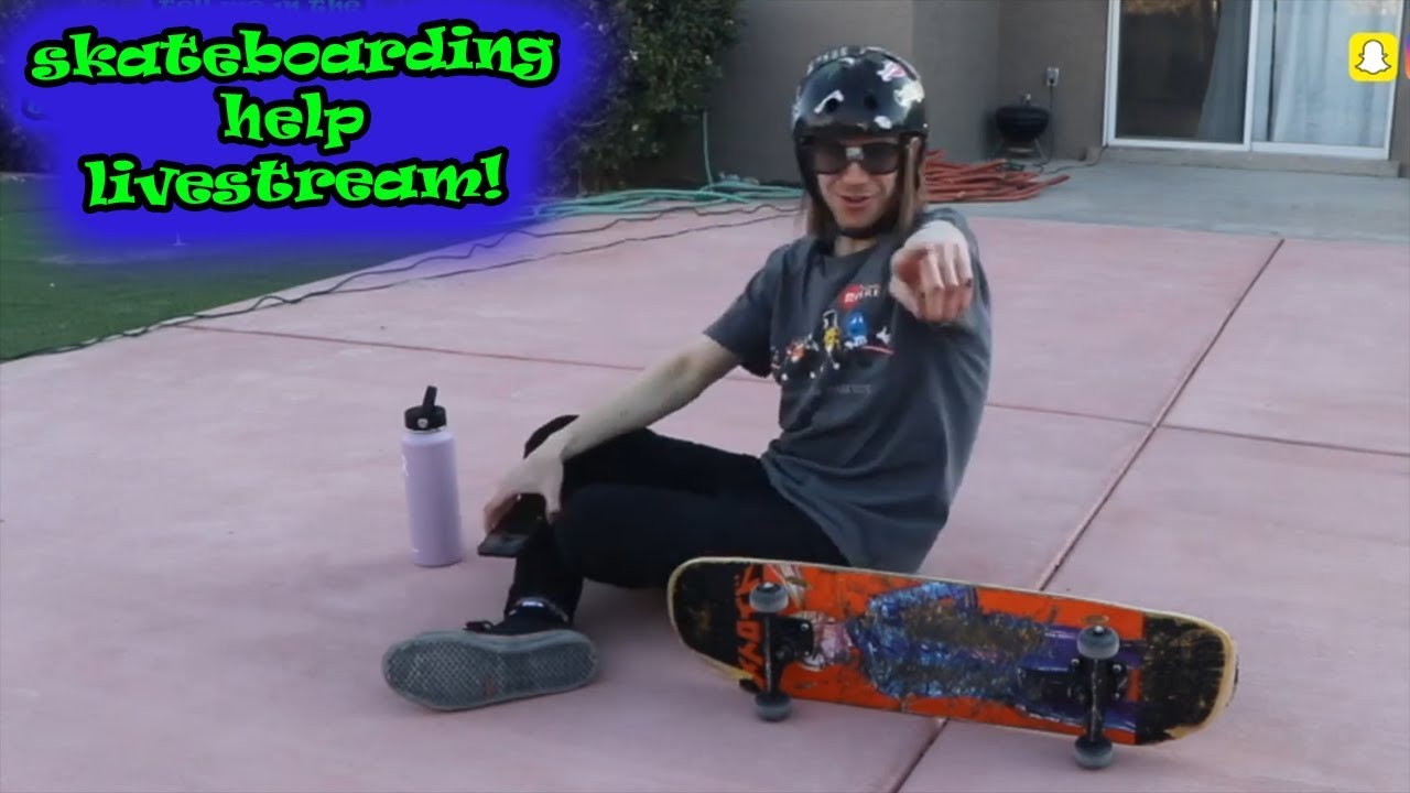 SHREDDING THE NEW HOUSE Melvin the Nerd livestream skateboarding help ...
