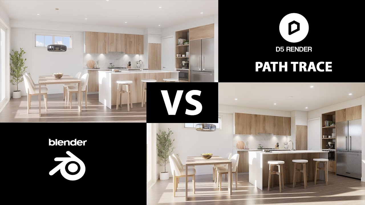 Blender vs D5 Path Trace - YouTube