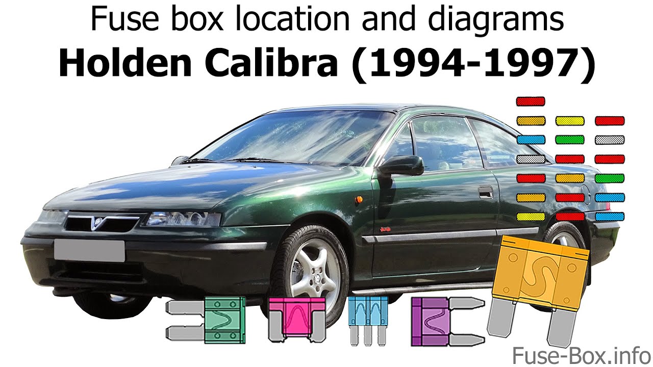 Fuse box location and diagrams: Holden Calibra (1994-1997) - YouTube