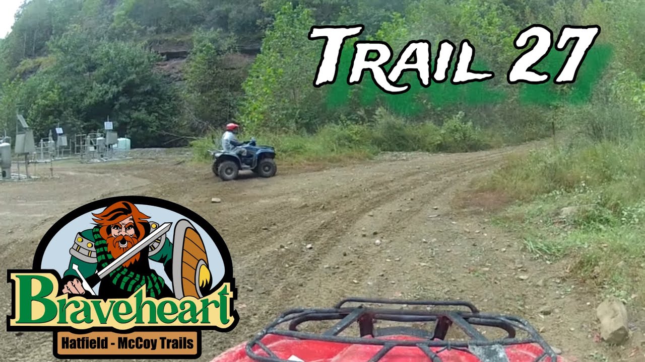 Hatfield McCoy Braveheart Trail 27 from 32: Yamaha Kodiak 700 & Honda ...