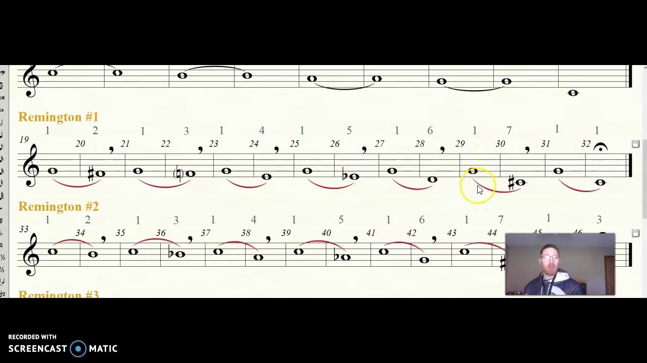 Trumpet Long Tone #1/Remington #1/Flexibility #1 - YouTube