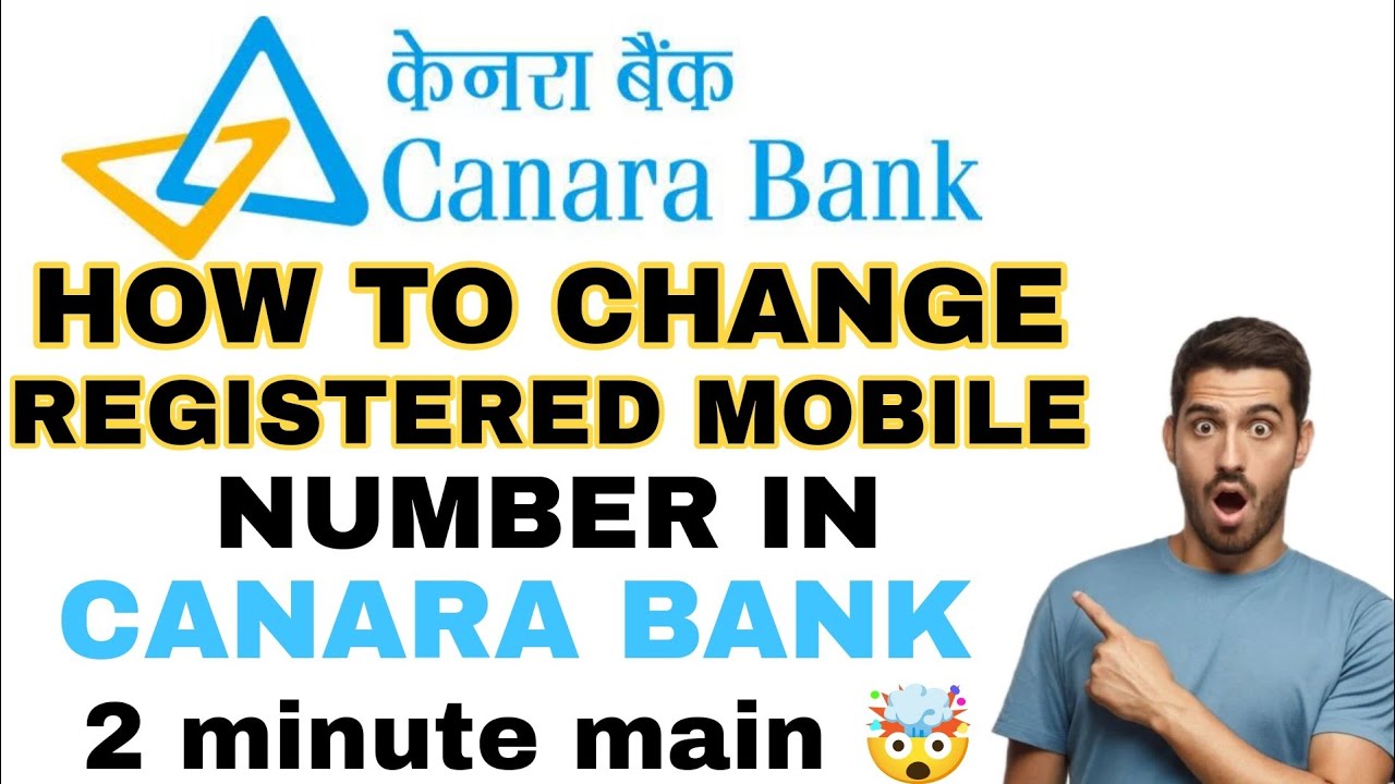 How to change register mobile number in Canara Bank || register mobile ...