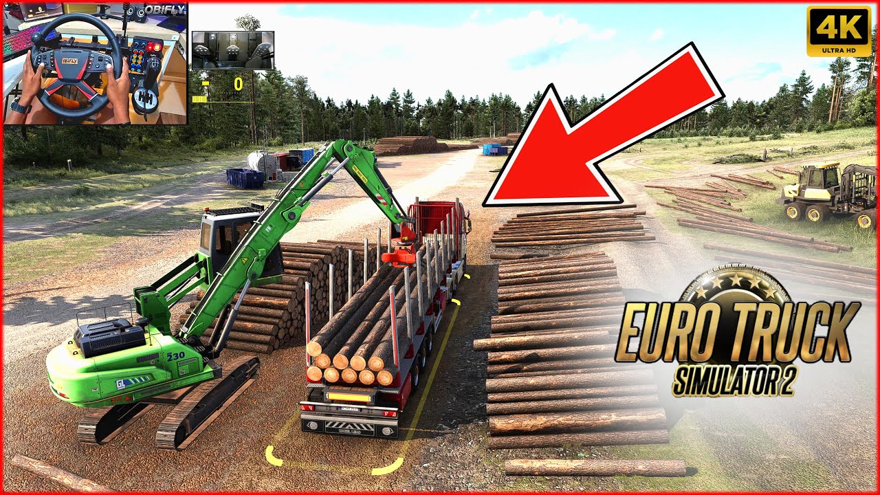 Dynamic Log Timber Loading Experience | Nordic Horizons DLC | ETS2 ...