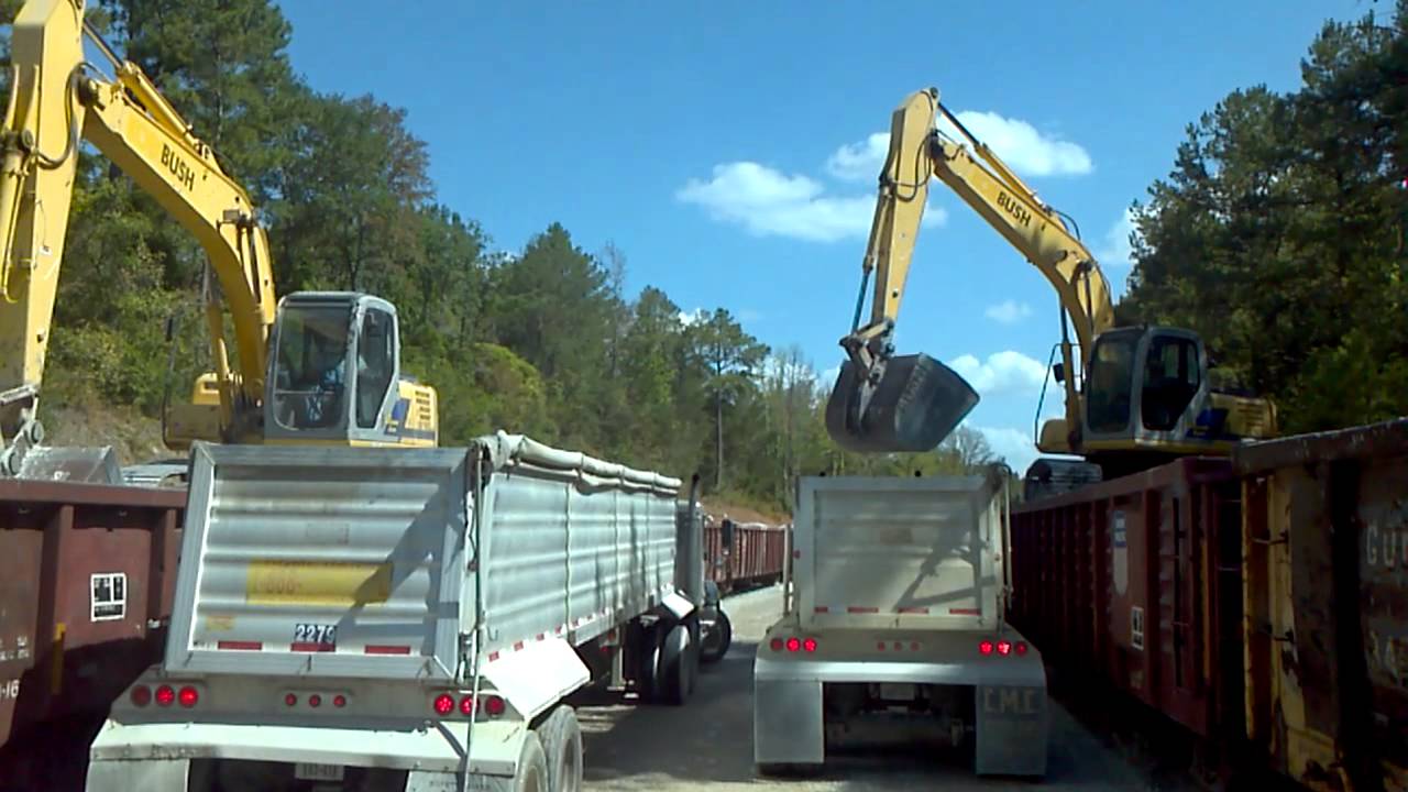 Unloading railcars - YouTube