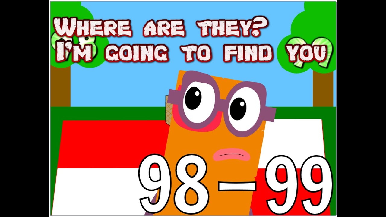 Numberblocks band 512ths 98 - 99 - YouTube
