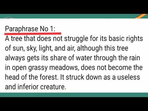 class 11 notes of the poem good timber paraphrasing and explanation by ...