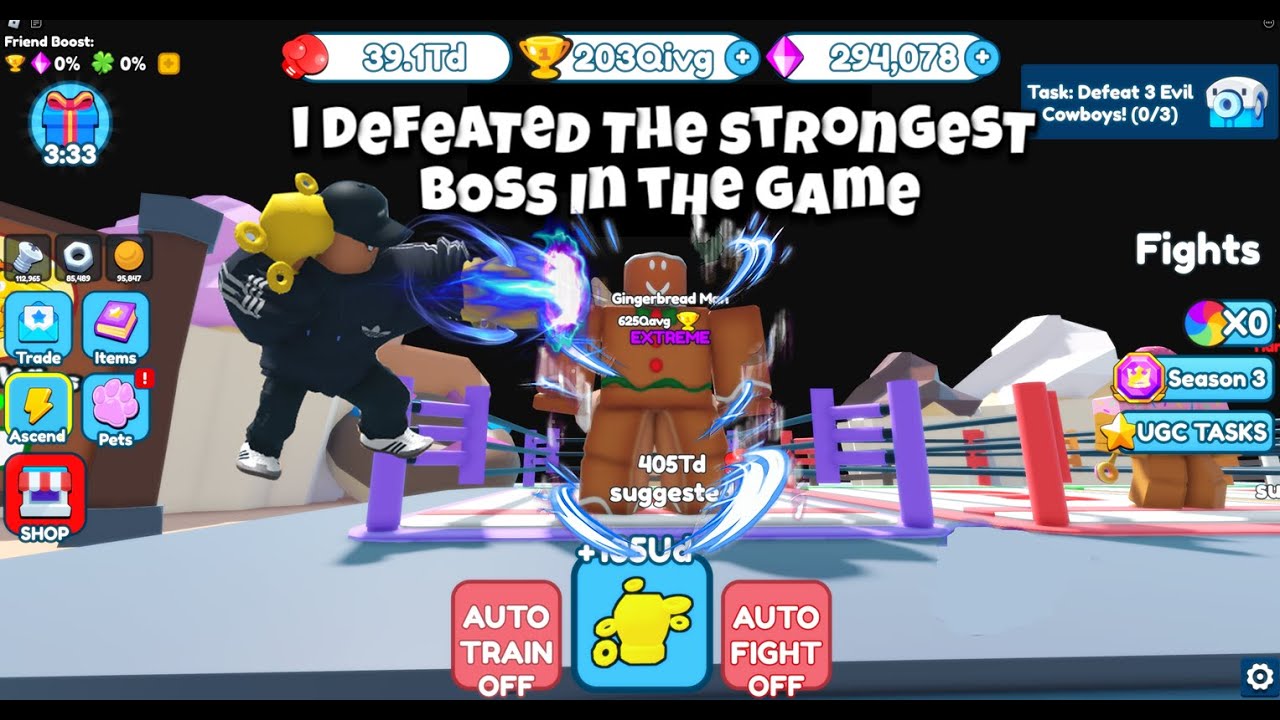 I defeated the most powerful boss in Punch simulator 🫡💪🏼😁 - YouTube