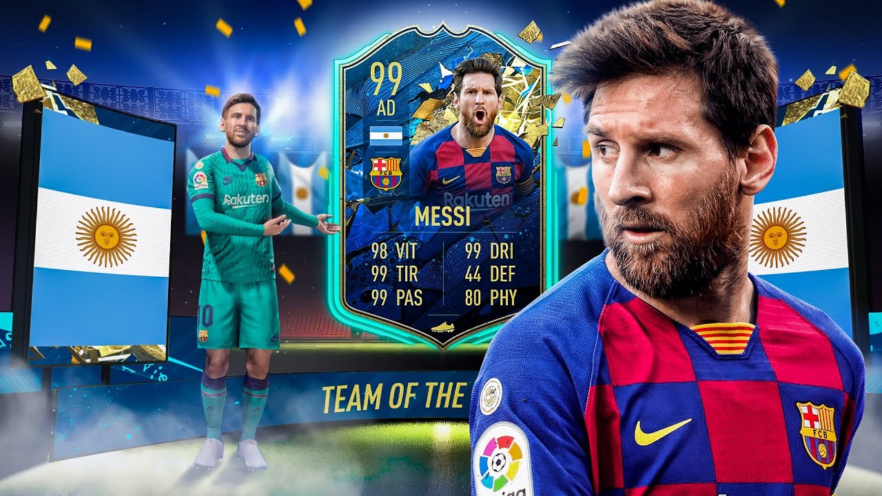 FUT20 - TOTS REVIEW : LIONEL MESSI (99) - ULTIMATE TEAM - YouTube