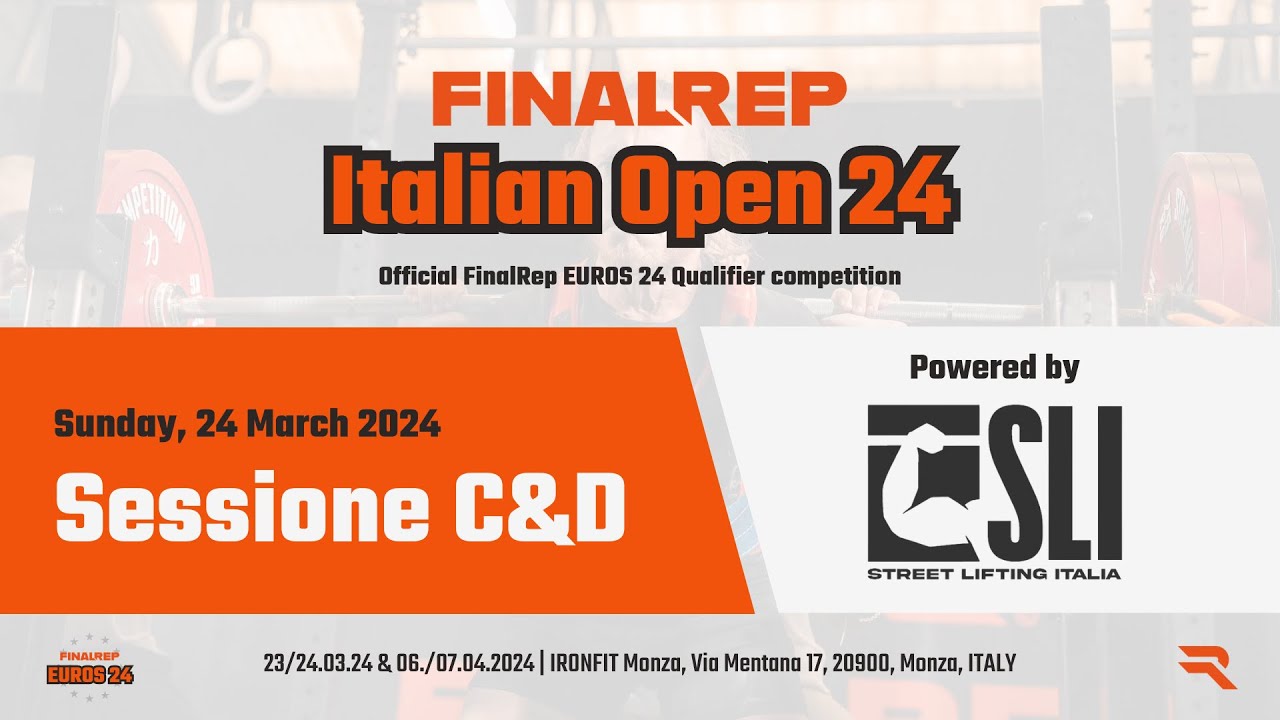 FinalRep Italian Open 2024 LIVESTREAM | Sessione C&D – 24.03.2024 - YouTube