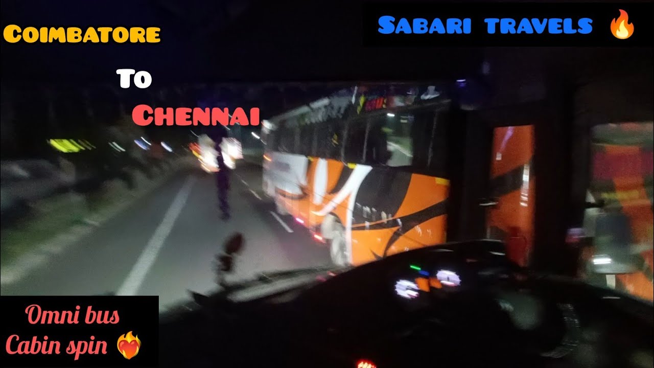 My first time CABIN RIDE ️‍🔥in Omni bus Vara level experience CBE to ...