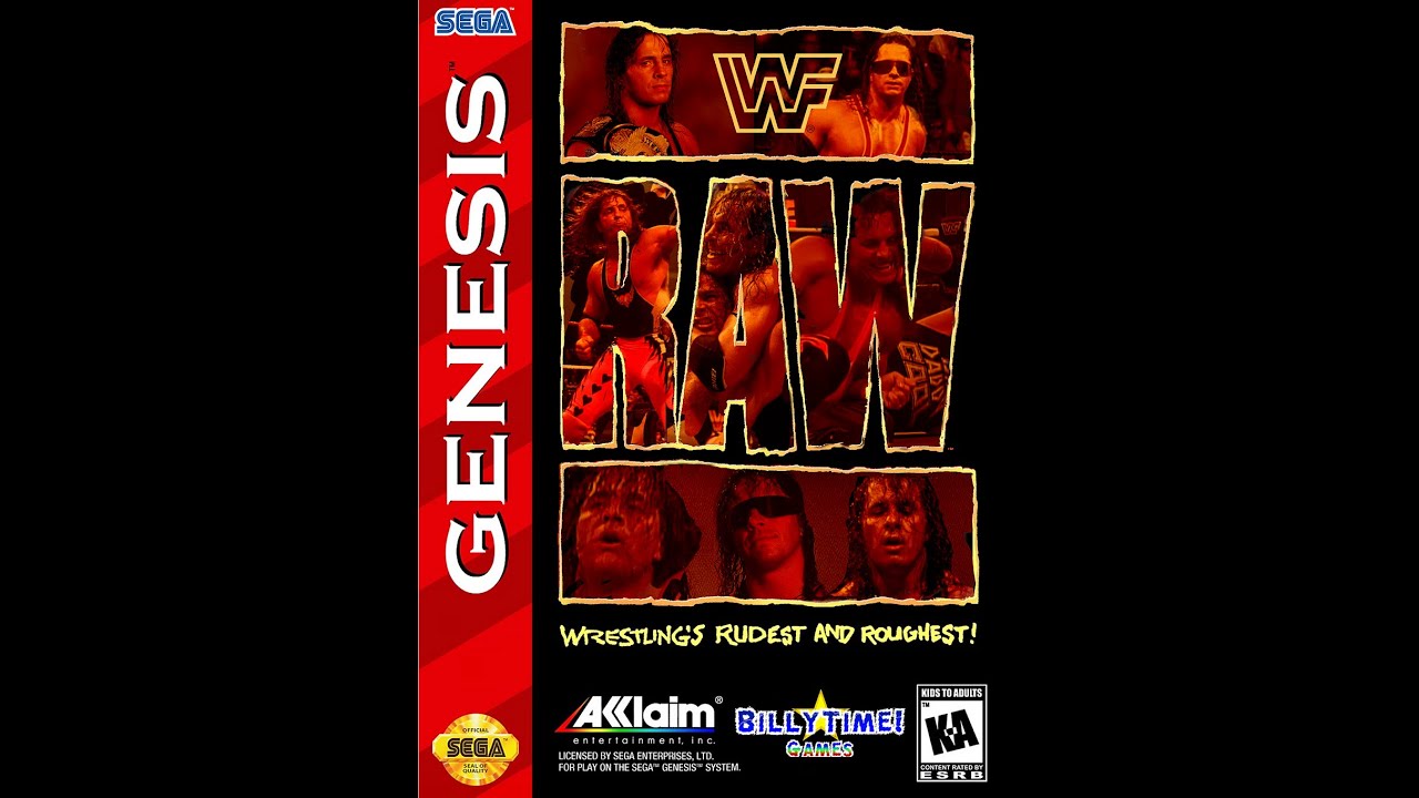 WWF Raw Improvement GENESIS Playthrough with Bret Hart (1080p/60fps ...