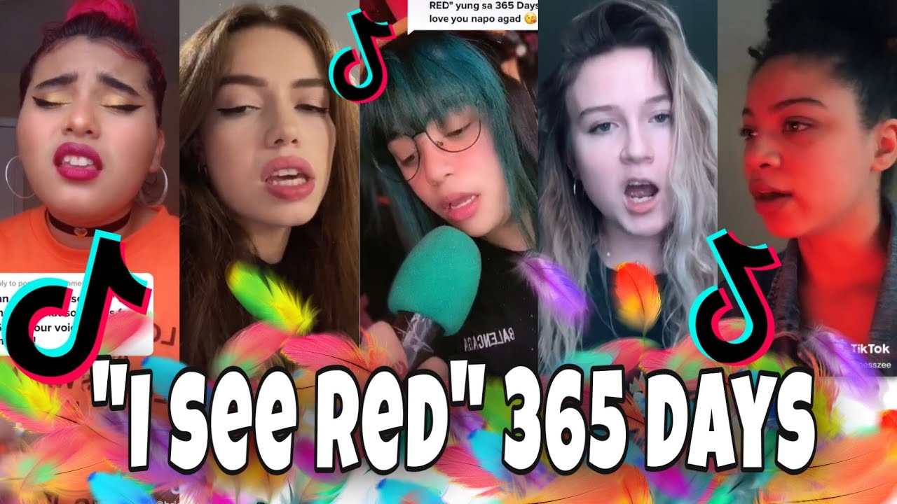 I SEE RED | TIKTOK SONG COVER COMPILATION - YouTube