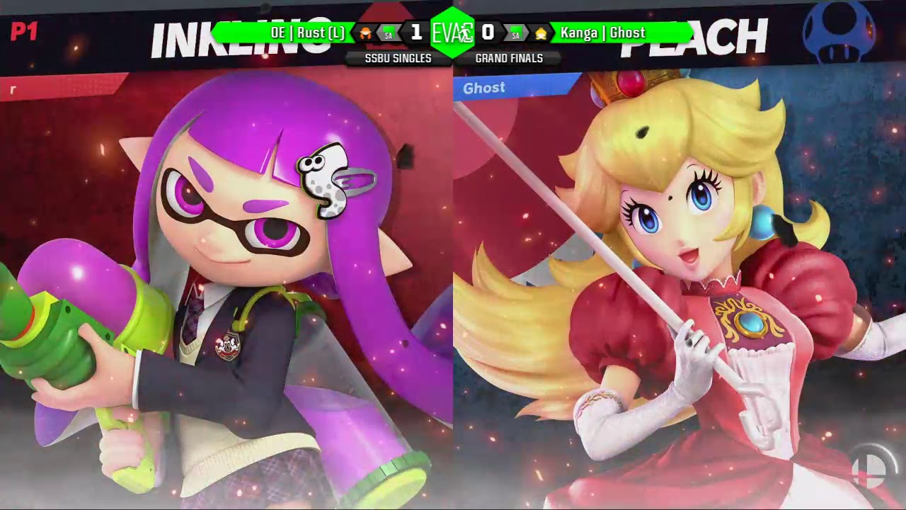 EVAC 1/2/19 - SSBU - OE | Rust (Inkling) vs Kanga | Ghost (Daisy ...