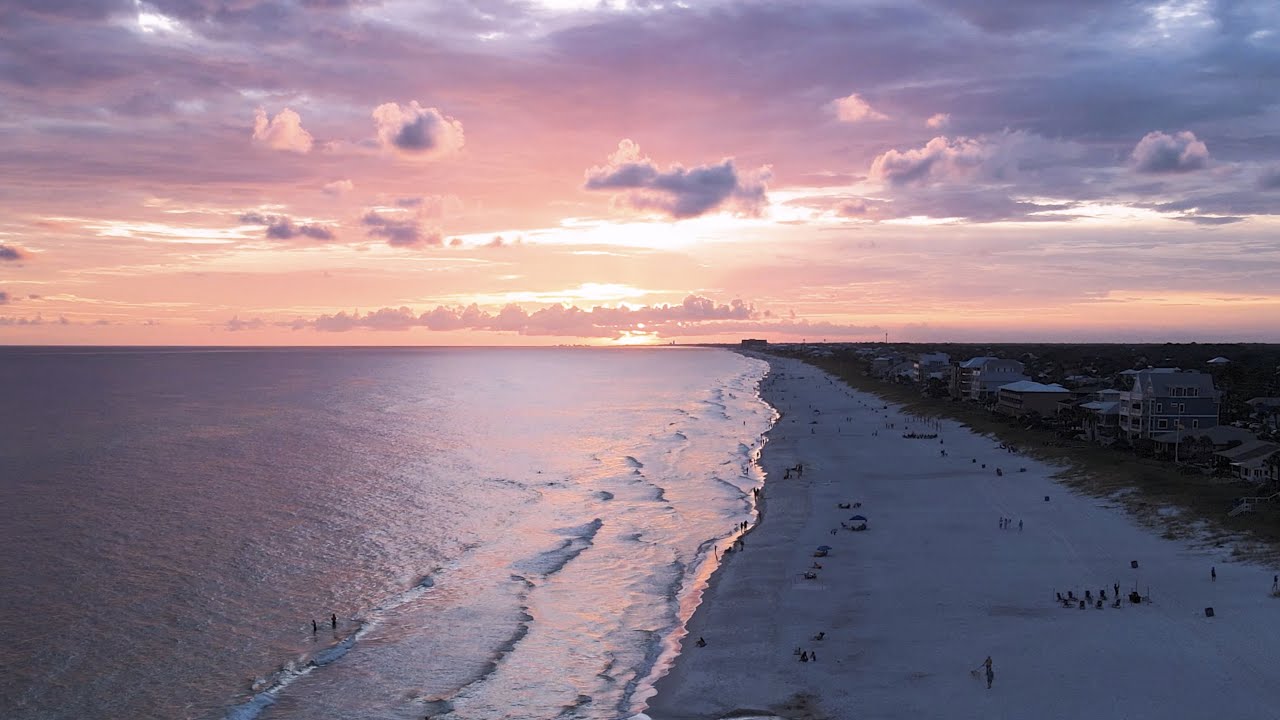 Relaxing Beautiful Ocean Sunset in Panama City, Florida | Rosemary ...