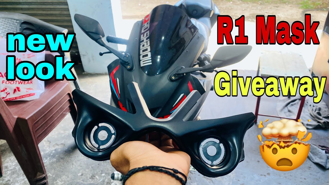 New modification R1 mask install giveaway 👌🏻 - YouTube