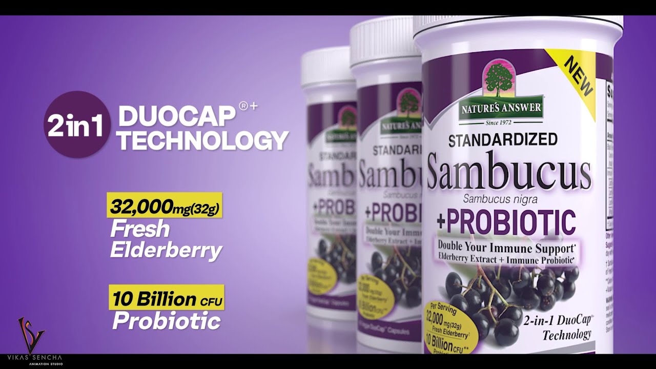Supplement Product Video | Immunity Booster | Sambucus Probiotic ...
