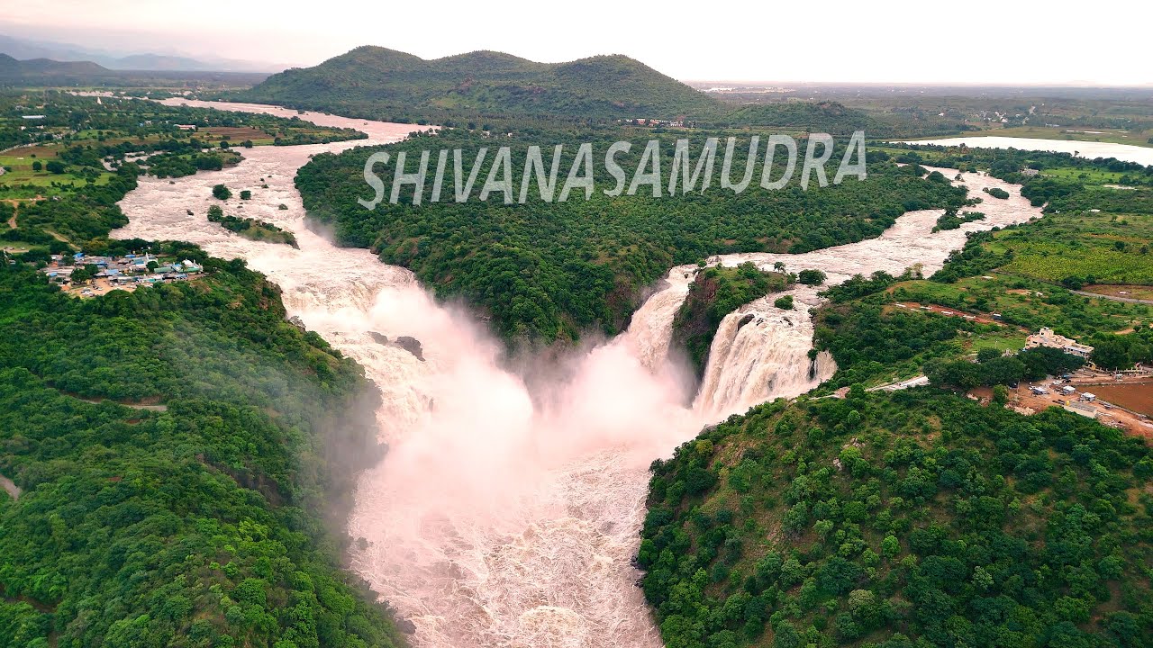 Magnificent Shivanasamudra Falls - Cinematic Drone View | Gaganachukki ...