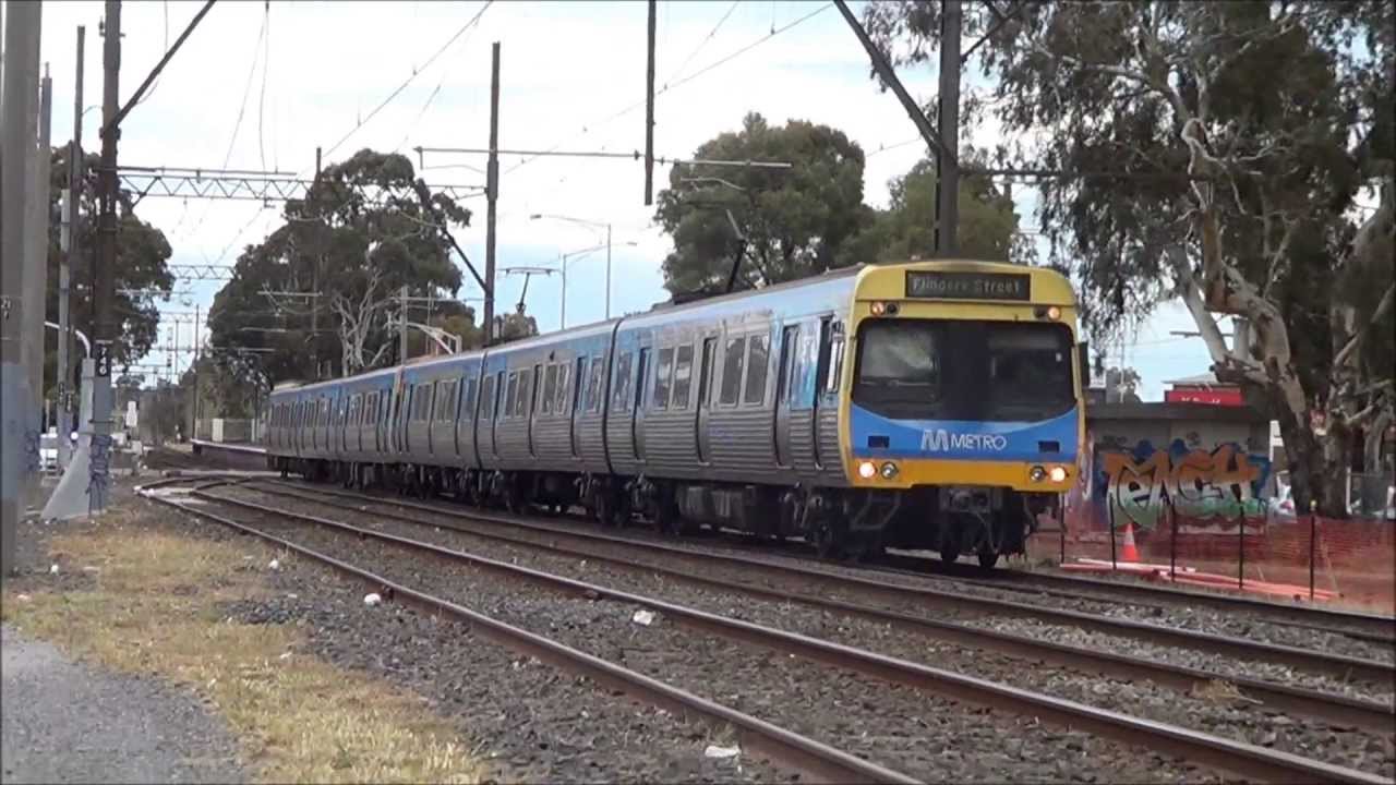 Metro and V.line Trains at Springvale Station - YouTube