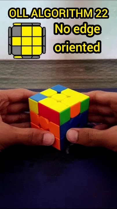 OLL ALGORITHM 22 IN 3X3X3 CUBE - YouTube