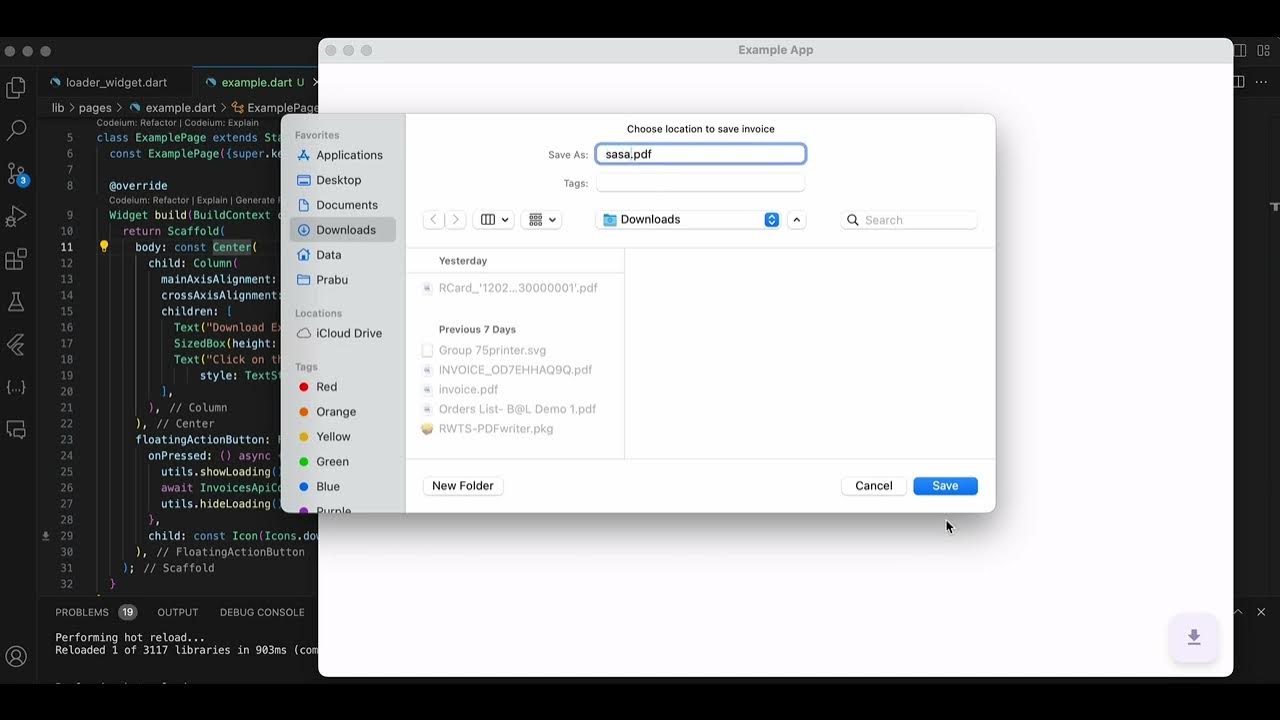 Flutter Desktop App - Download a file to specified location. - YouTube