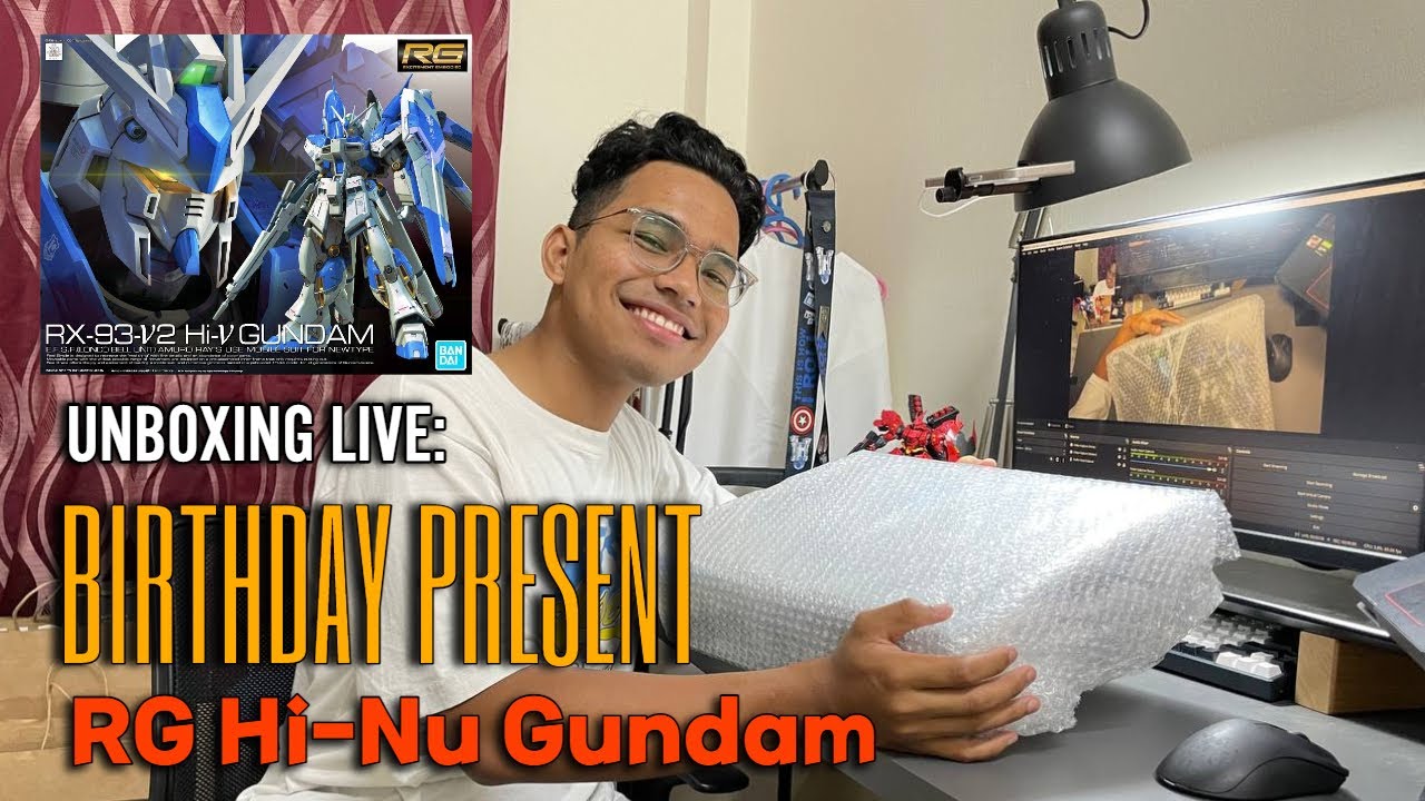 RG HI NU GUNDAM UNBOXING: LIVESTREAM - YouTube