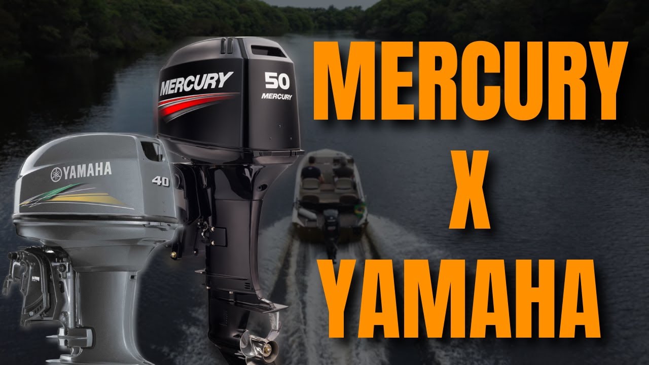 YAMAHA 40 HP VS MERCURY 50 HP !!! - YouTube