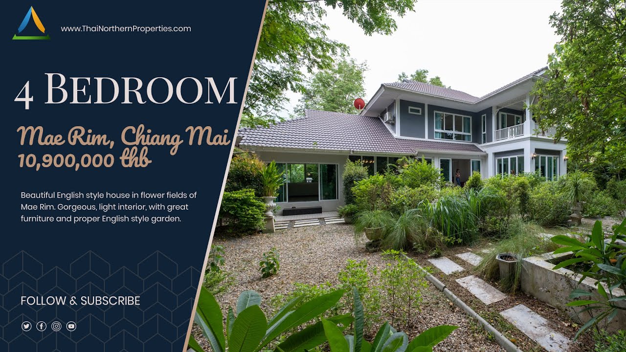 4 Bedroom European Style House in Mae Rim - YouTube