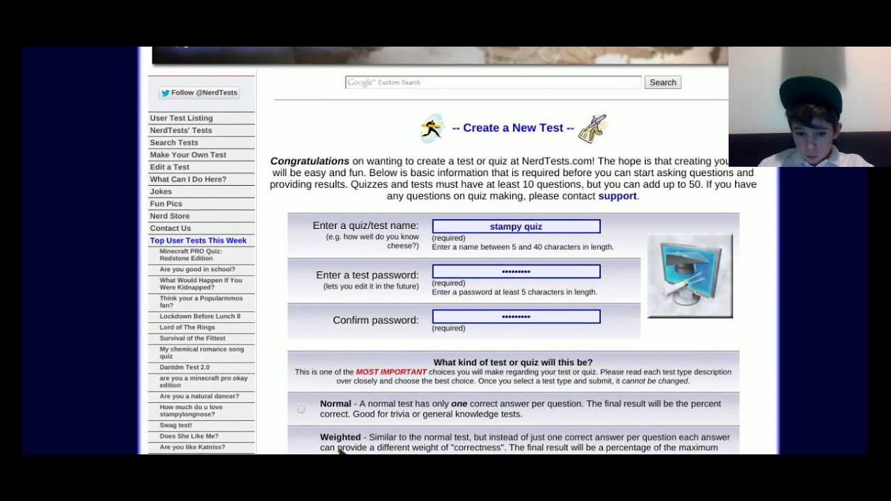 nerd test part 1 quiz:bodil40 - YouTube