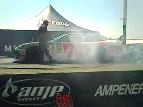 #88 Amp Dale Earnhardt Jr 360 Victory burnout - YouTube