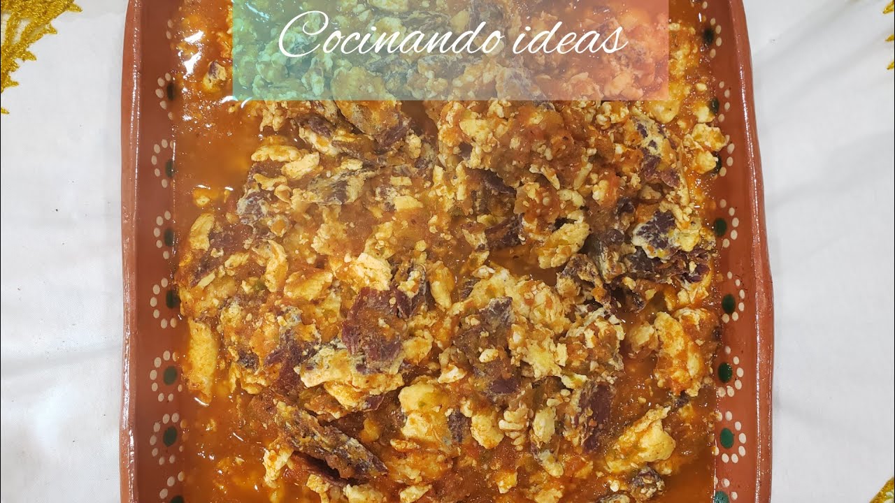 Aporreado o aporreadillo en salsa de jitomate 🍅🍅🍅 - YouTube