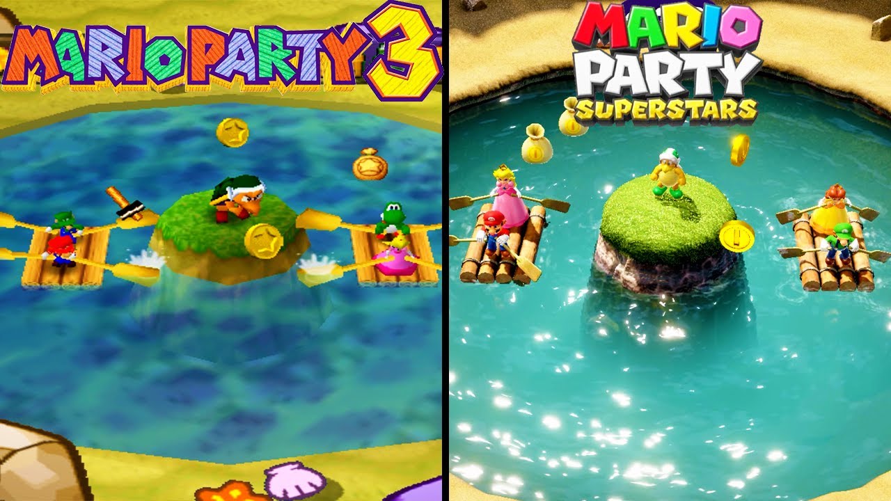 Evolution of Puddle Paddle in Mario Party (2000-2021) - YouTube