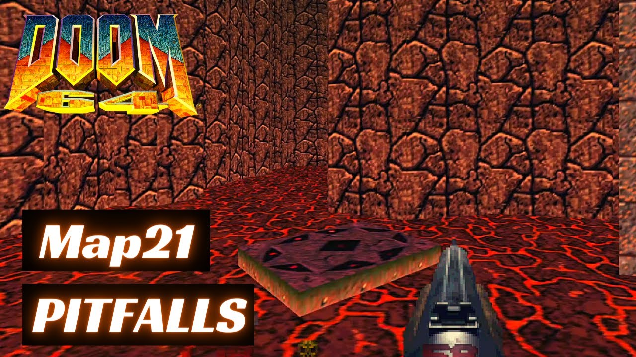 Doom 64 (100%) Walkthrough (Map21: Pitfalls) - YouTube