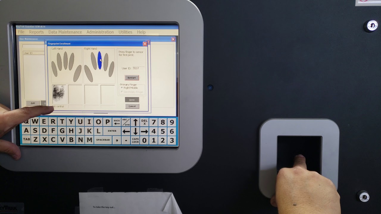 How to add users to Keytrak machine - YouTube