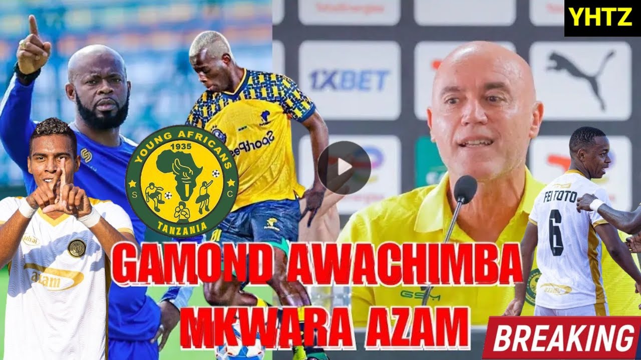 🔴MSIKIE MIGUEL GAMOND AKIWACHIMBA MKWARA MZITO AZAM KWENYE PRESS YA LEO ...