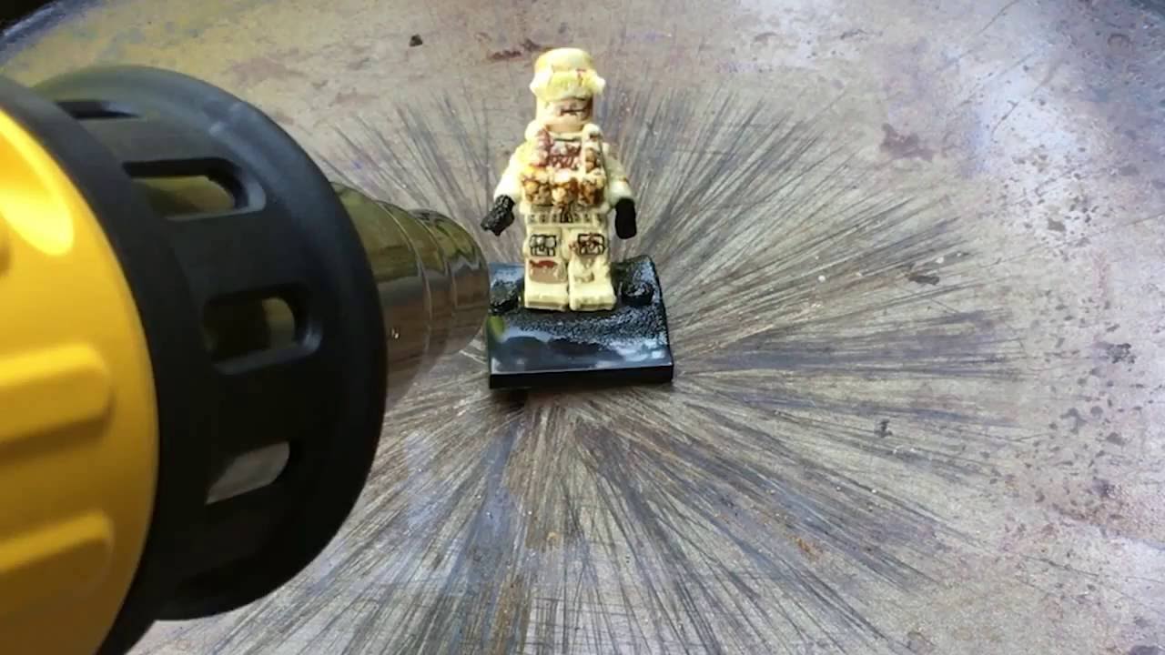 Melting Fake Lego with a Heat Gun - YouTube