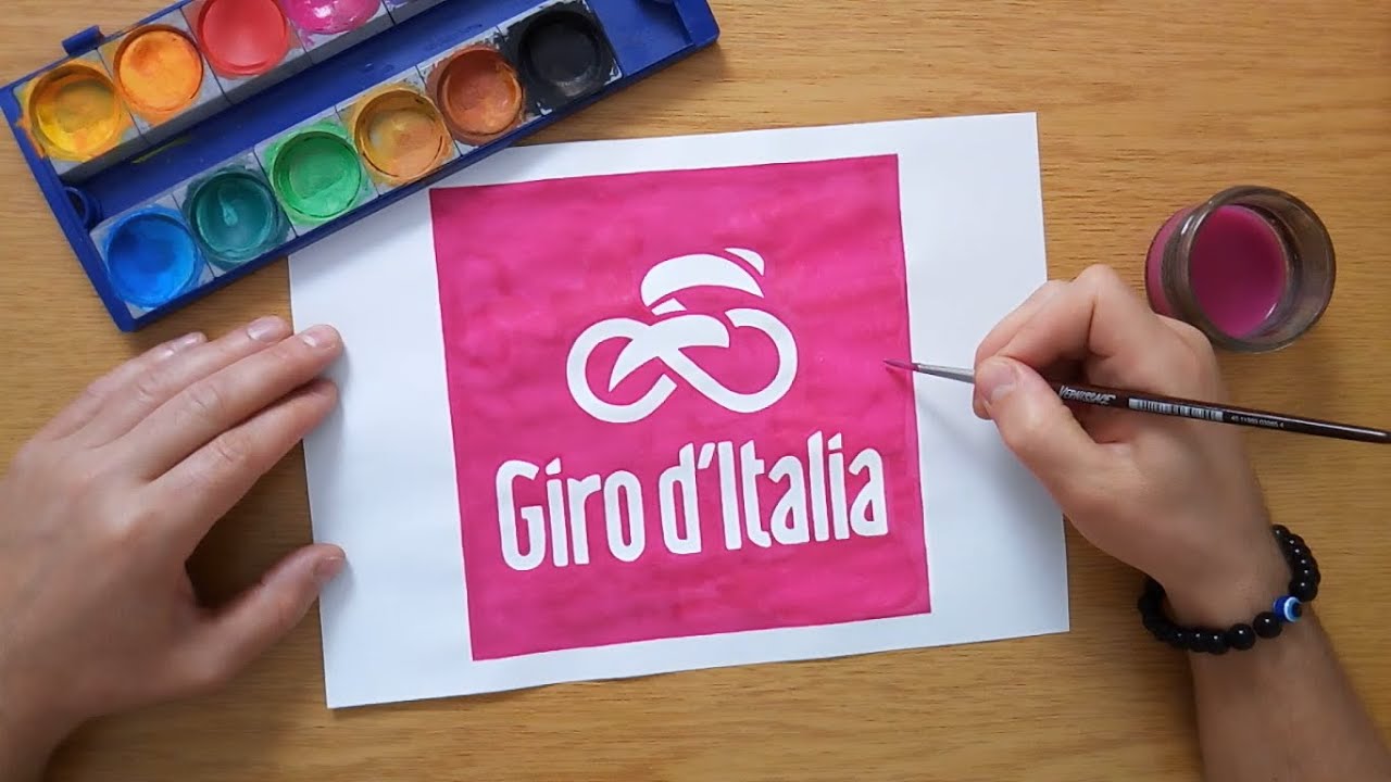 Come disegnare il logo di Giro d'Italia - How to draw a Giro d'Italia ...