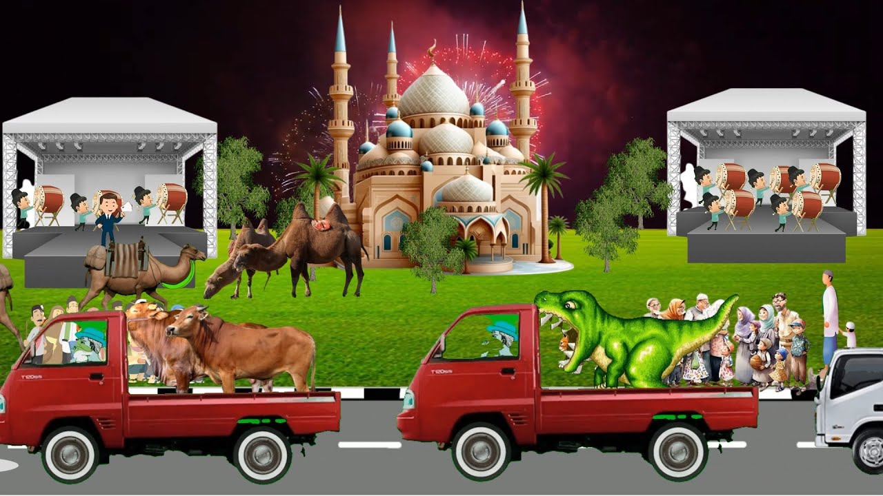 GEMA TAKBIR, PANGGUNG GEMBIRA, HARIMAU BELANG MERIAHKAN LOMBA BEDUG ...