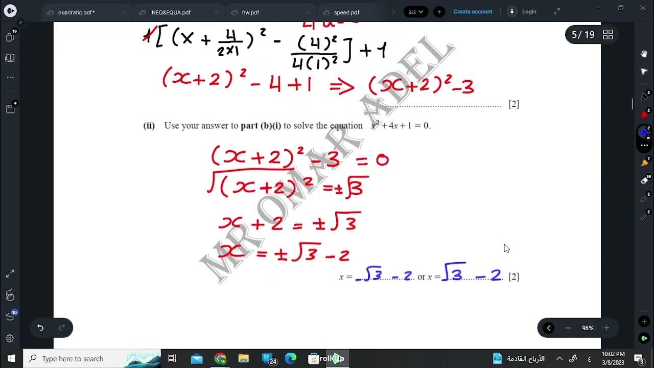 IGCSE sketch Graphs , differentiation , turning point , Equation of ...