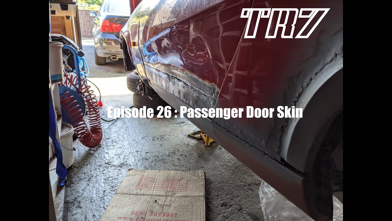 Triumph TR7 Restoration: Episode 26 Passenger Door Skin - YouTube