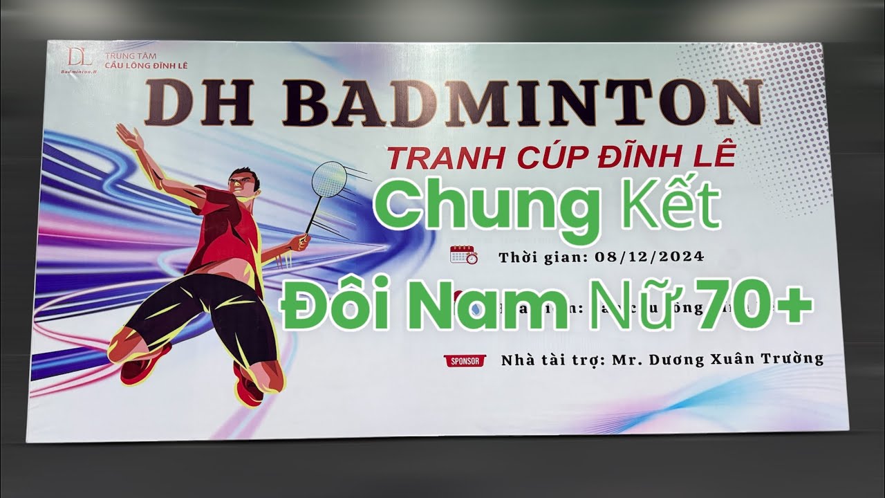 Chung Kết Đôi Nam Nữ 70+ | Phú - Phương vs Thuận - Anh | Giải DH ...