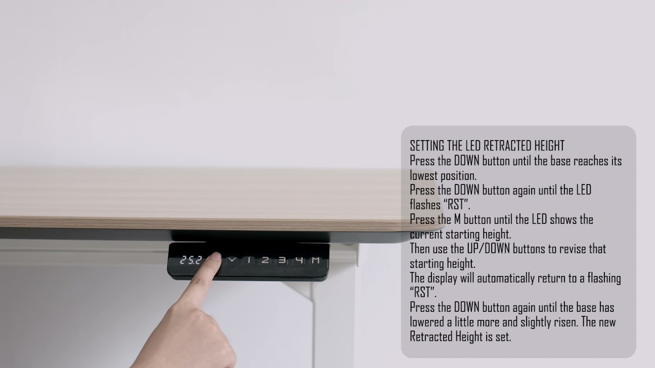 Setting the LED Retracted height - YouTube