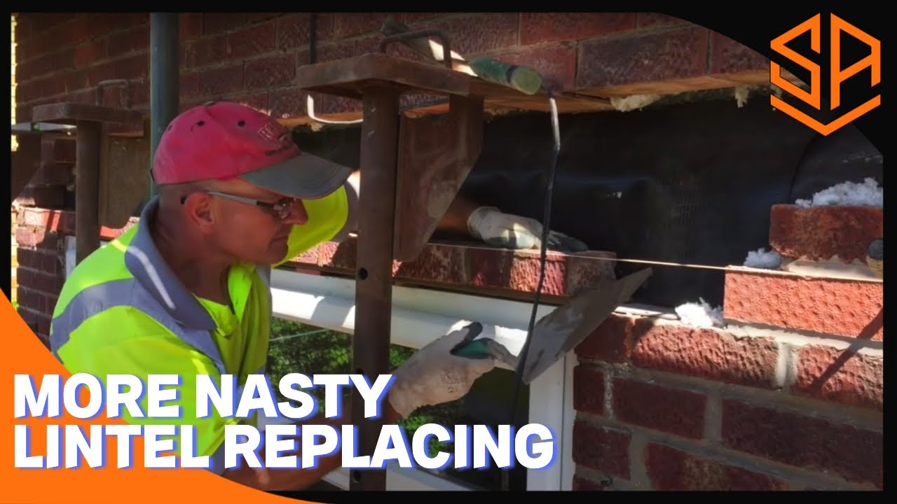 DANGEROUS AND RUSTY LINTEL REPLACEMENT...PART 3... THE BIG ONES ! - YouTube