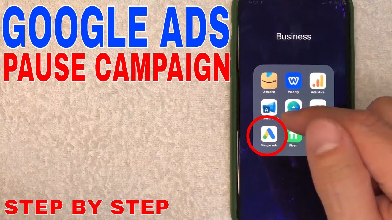 How To Pause A Google Adwords Ads Campaign 🔴 - YouTube