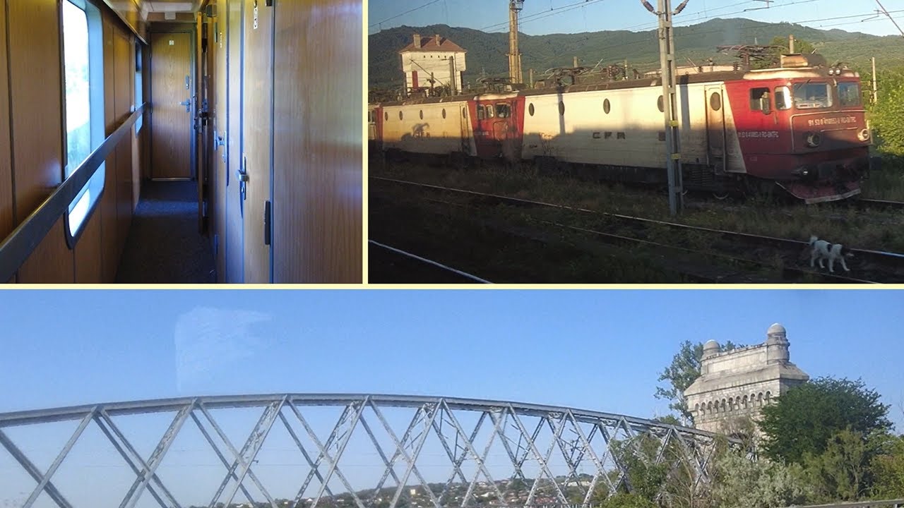 Sleeper car train trip to and from Romanian seaside, the Black Sea city ...