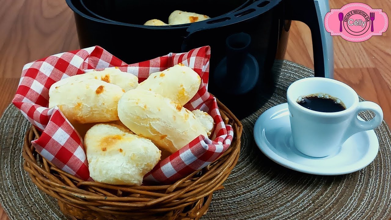 FEITO NA AIRFRYER MUITO PRATICO-BISCOITO DE POLVILHO - YouTube