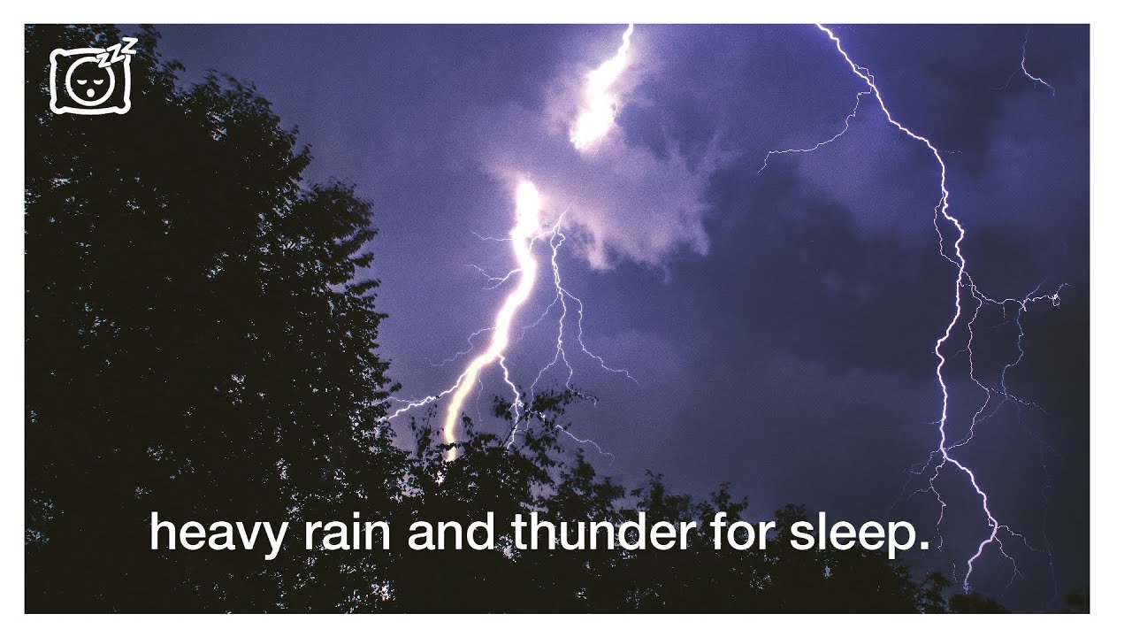 9 Hours of Heavy Rain Sounds & Non Stop Thunder to Sleep Deeply and ...